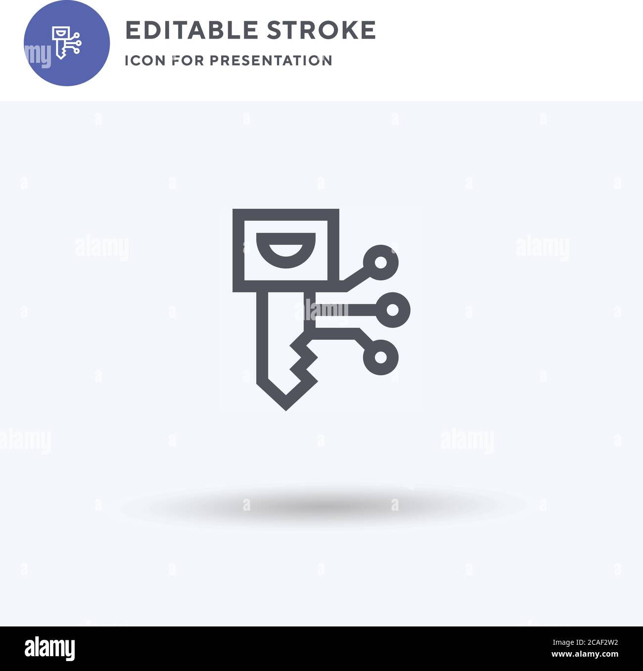 Key Icon Vektor, gefüllt flache Zeichen, solides Piktogramm isoliert ...