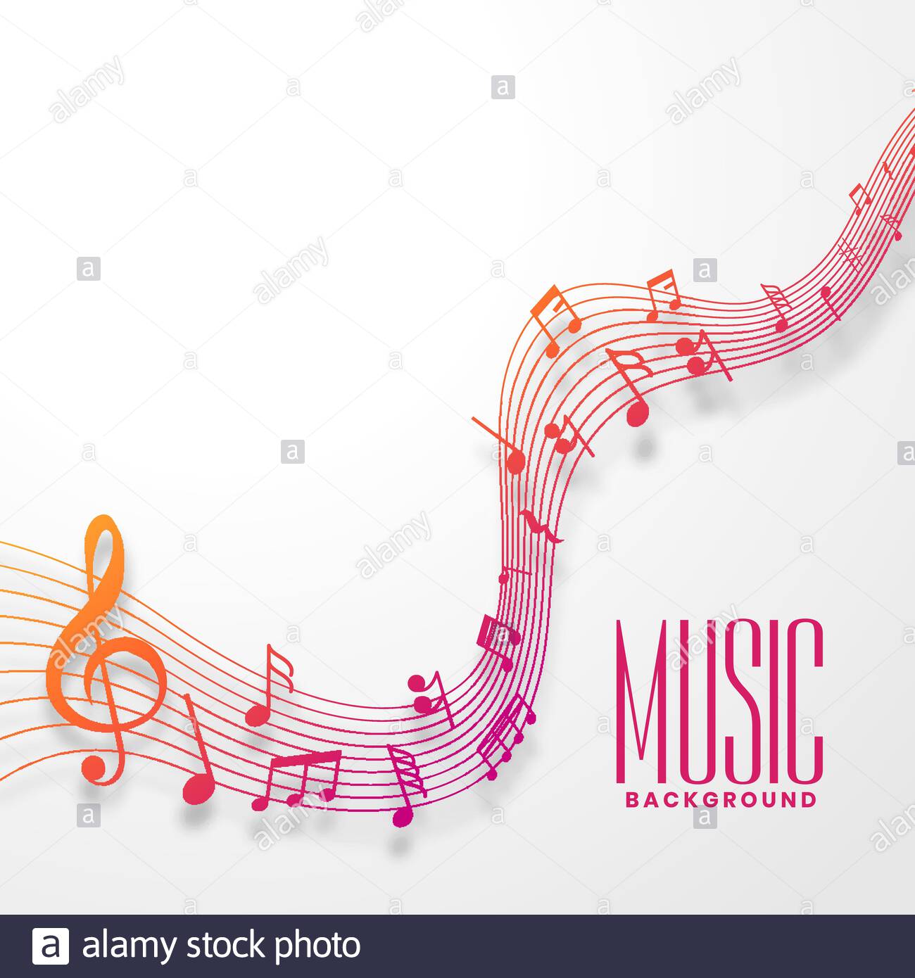 Musik Noten Linie Stockfotos und -bilder Kaufen - Alamy