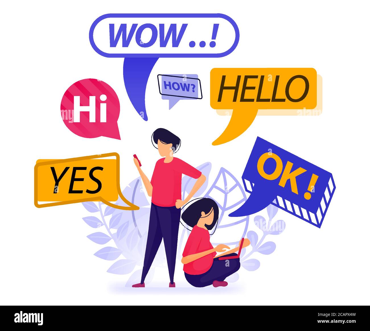 Cartoon character question mark hello Stock-Vektorgrafiken kaufen - Alamy
