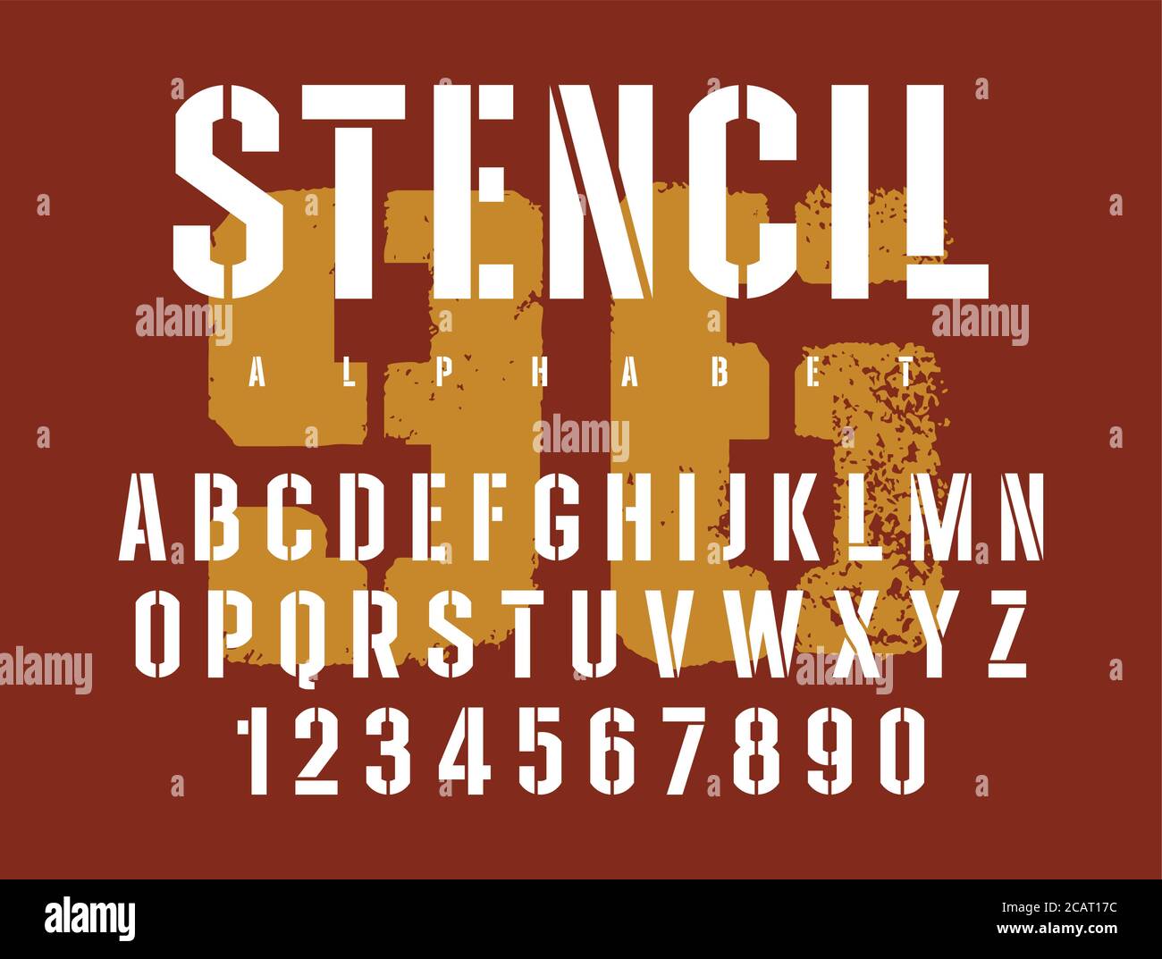 Alfabeto lettering stencil -Fotos und -Bildmaterial in hoher Auflösung ...