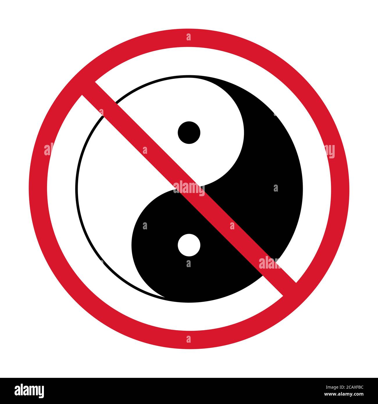 Yin Yang Symbol der Harmonie und Balance , Linie Symbol auf weißem ... Yin Yang Symbol der Harmonie und Balance , Linie Symbol auf weißem ...