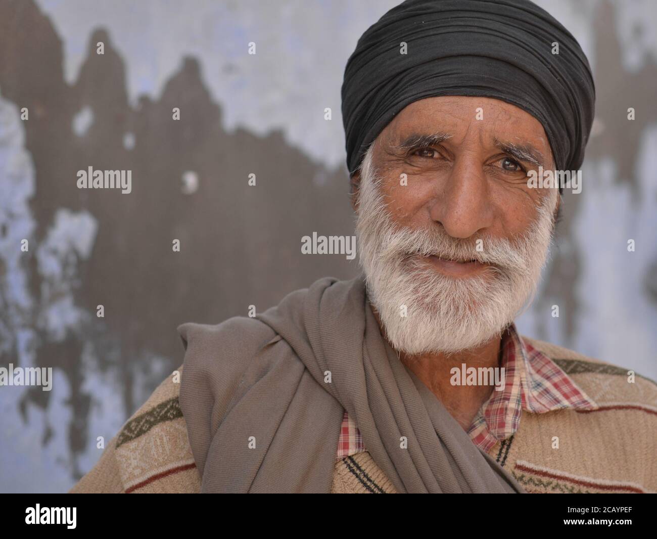 Portrait indian man old elderly beard turban man india indian man man ...