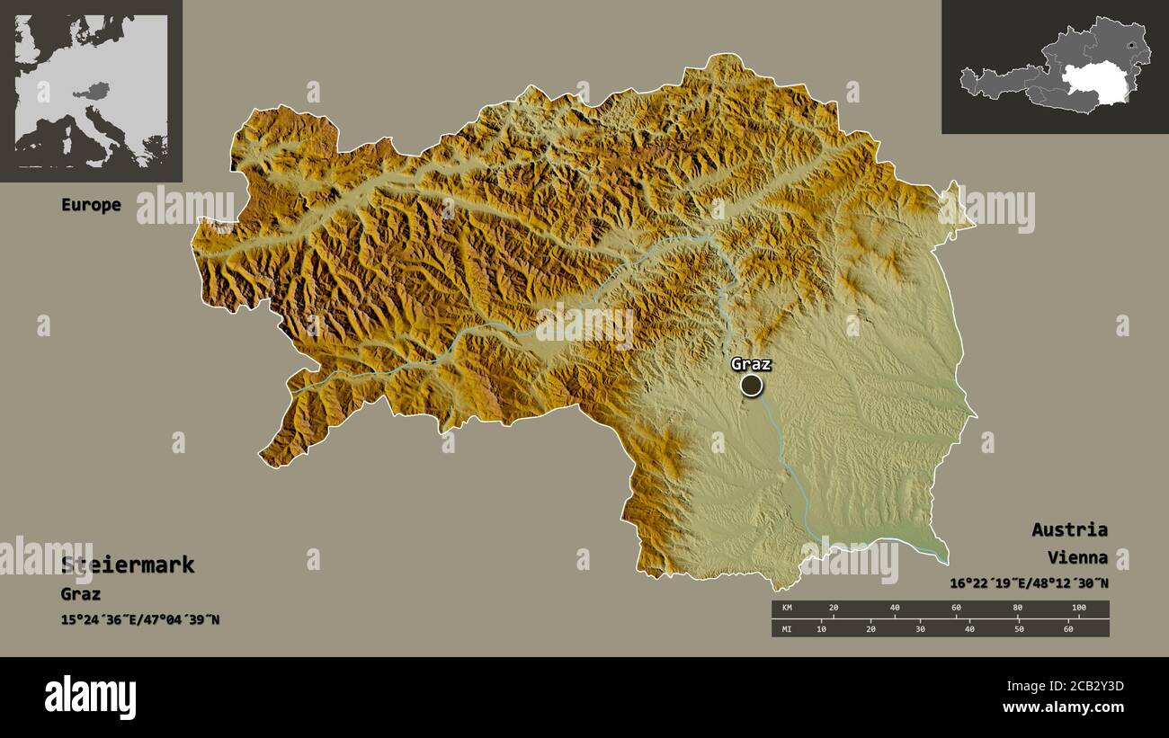 Steiermark karte 3d -Fotos und -Bildmaterial in hoher Auflösung – Alamy