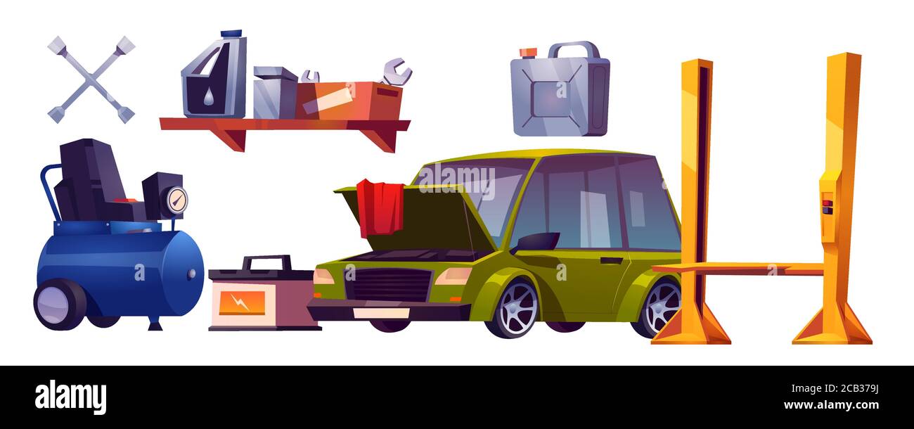 Auto mechanic cartoon -Fotos und -Bildmaterial in hoher Auflösung – Alamy
