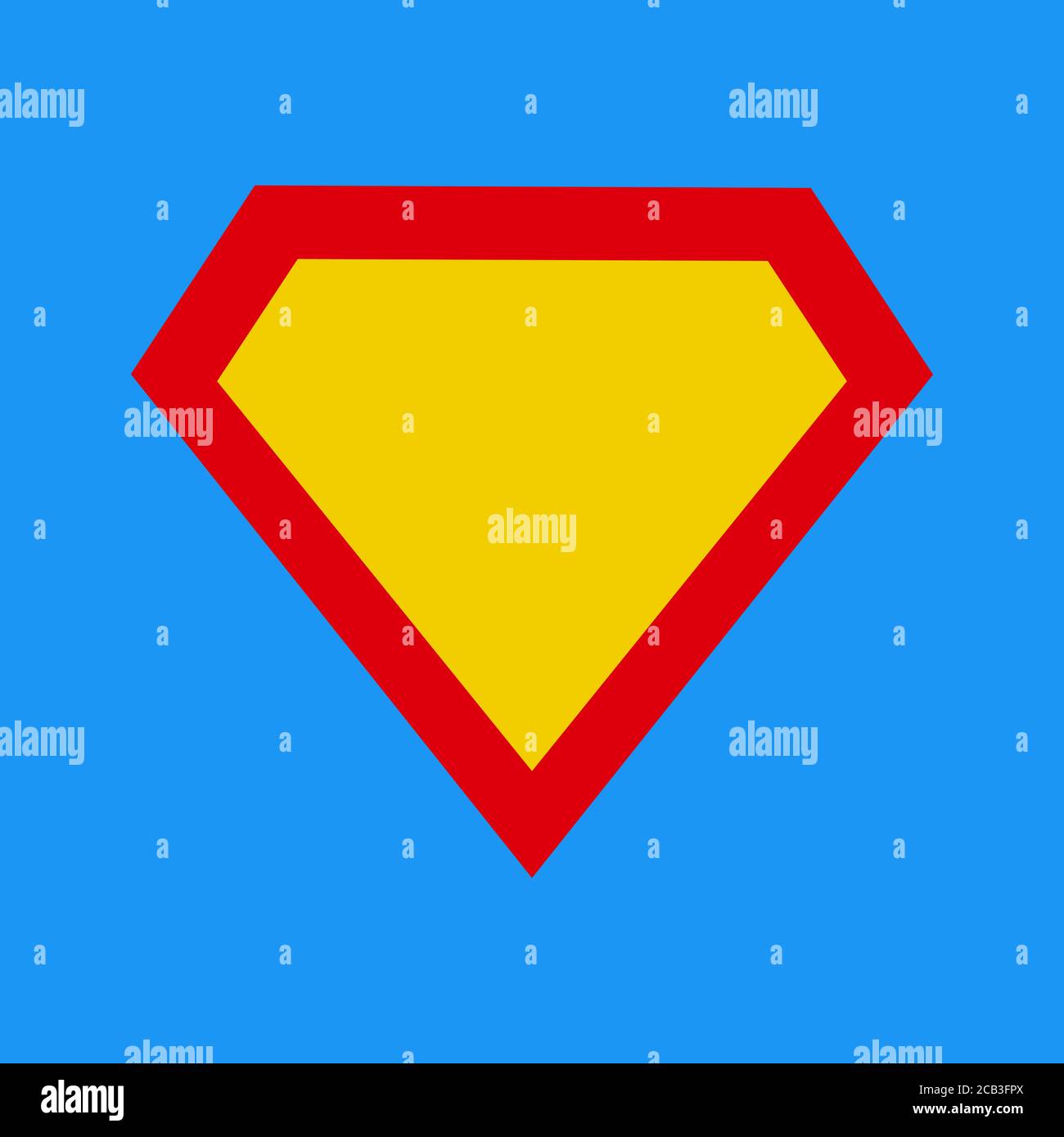 Superhelden Vektor-Symbol, moderne und flache Logo-Figur. Superman ...