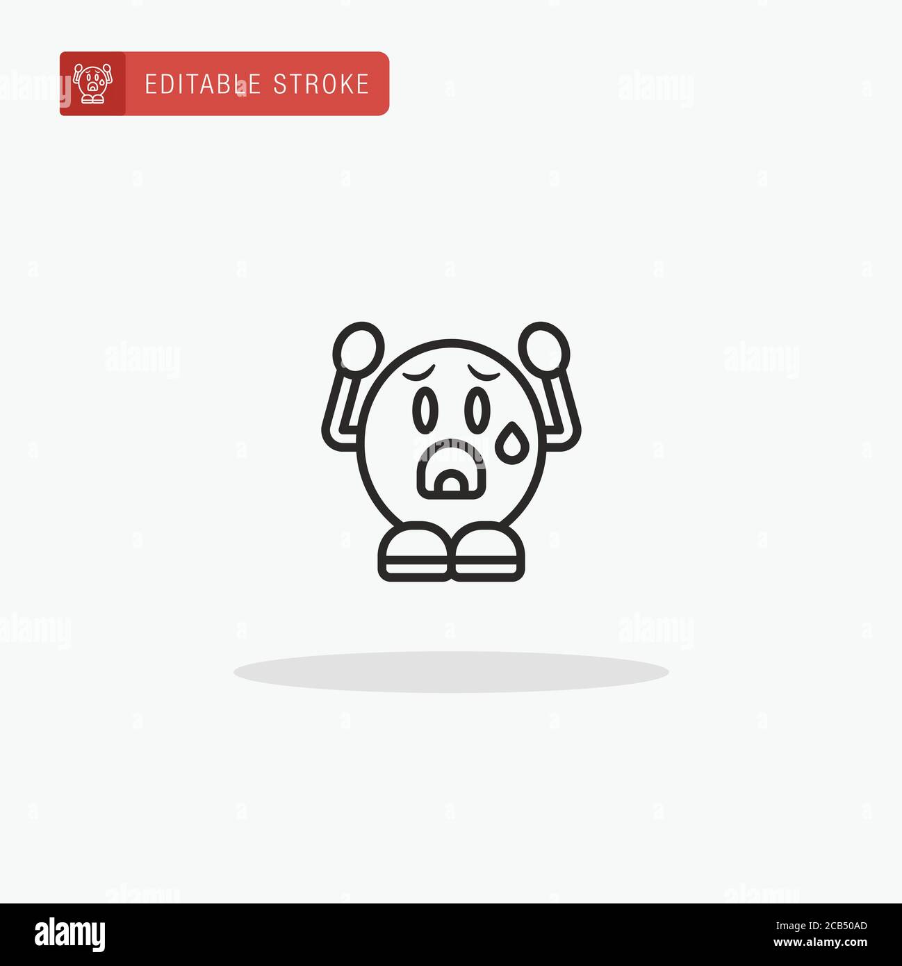 Unbesorgt piktogram vektor illustration Stock-Vektorgrafiken kaufen ...