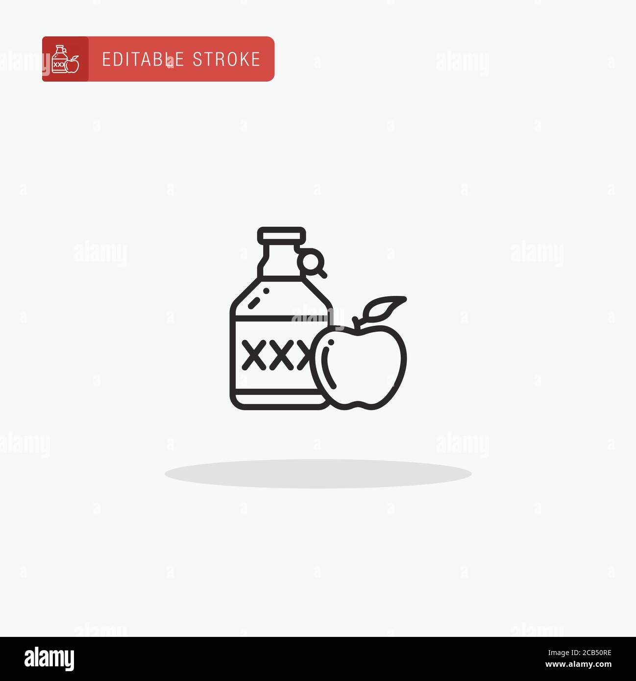 Vektor des Cider-Symbols. Cider-Symbol für die Präsentation Stock ...