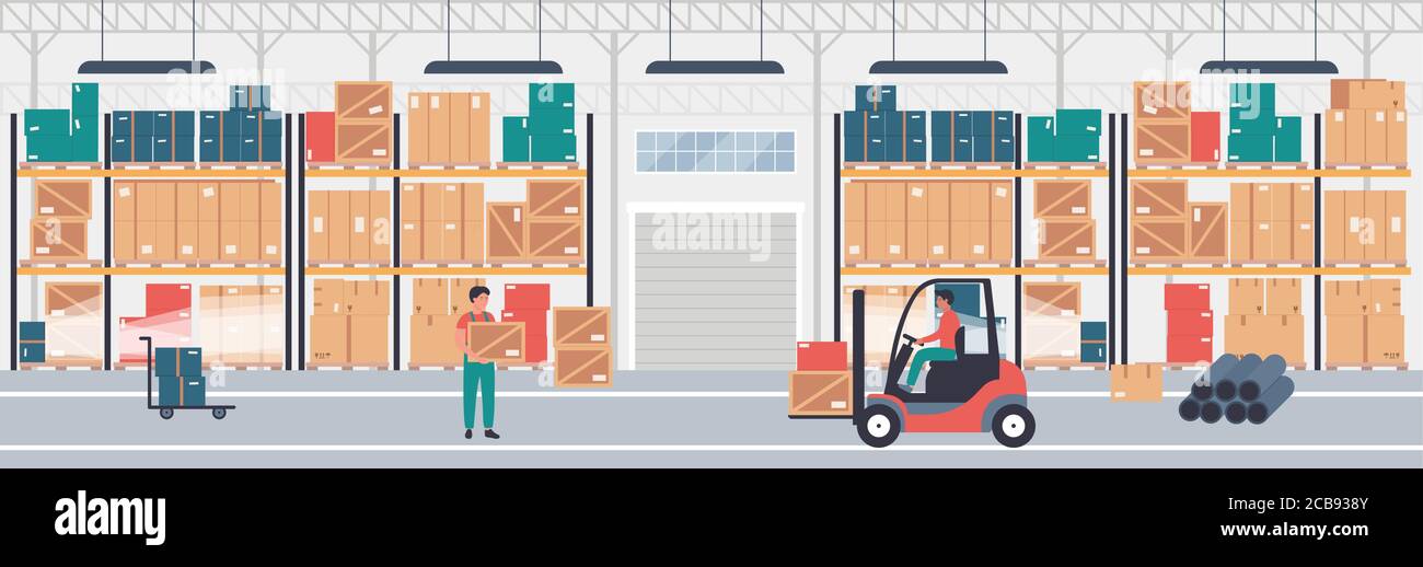 Cartoon illustration shipping truck on -Fotos und -Bildmaterial in ...