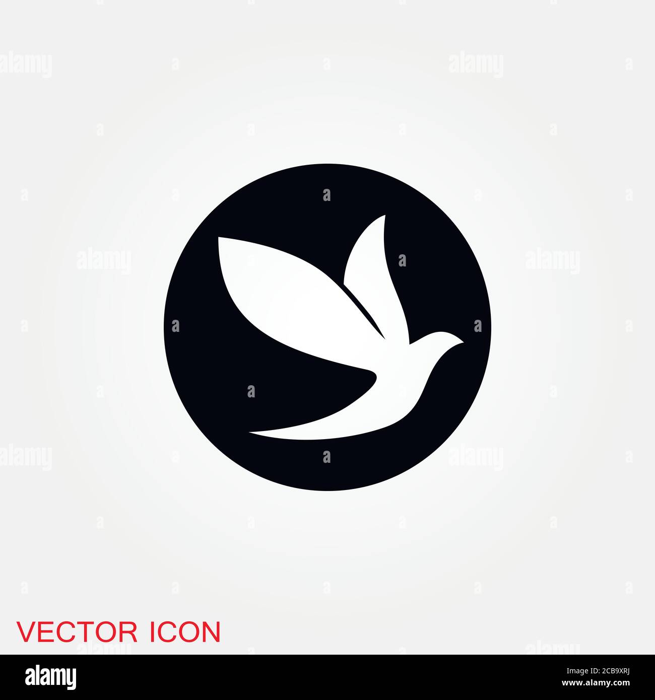 Vogelsymbol. Vögel Silhouette verschiedene Vektor-Illustrationen Stock ...