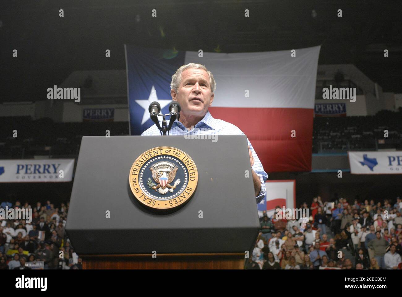 Dallas, Texas, USA, 6. November 2006: US-Präsident George W. Bush ...