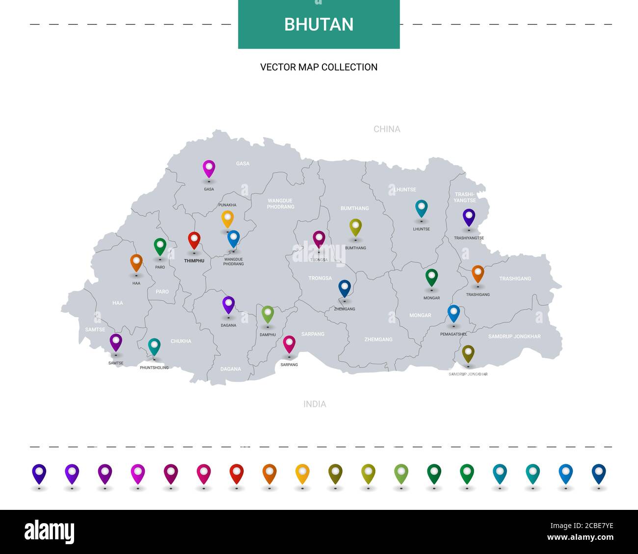 Bhutan map -Fotos und -Bildmaterial in hoher Auflösung – Alamy