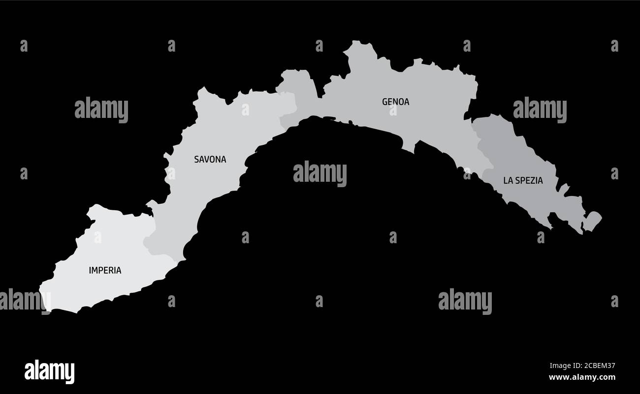Ligurien region karte -Fotos und -Bildmaterial in hoher Auflösung – Alamy