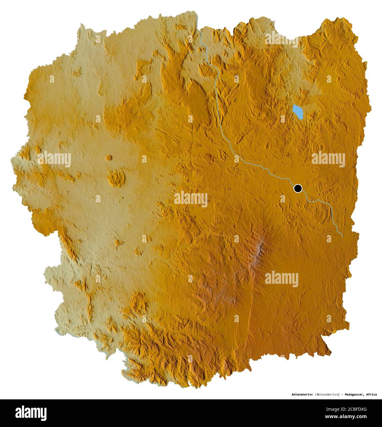 Madagascar relief map Ausgeschnittene Stockfotos und -bilder - Alamy