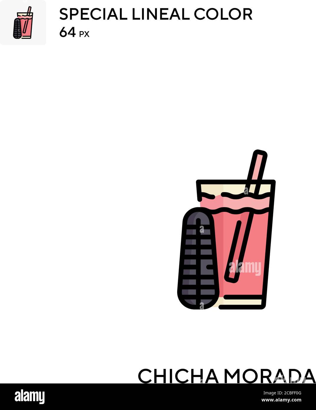 Chicha morada einfaches Vektor-Symbol. Chicha Morada Icons für Ihr ...