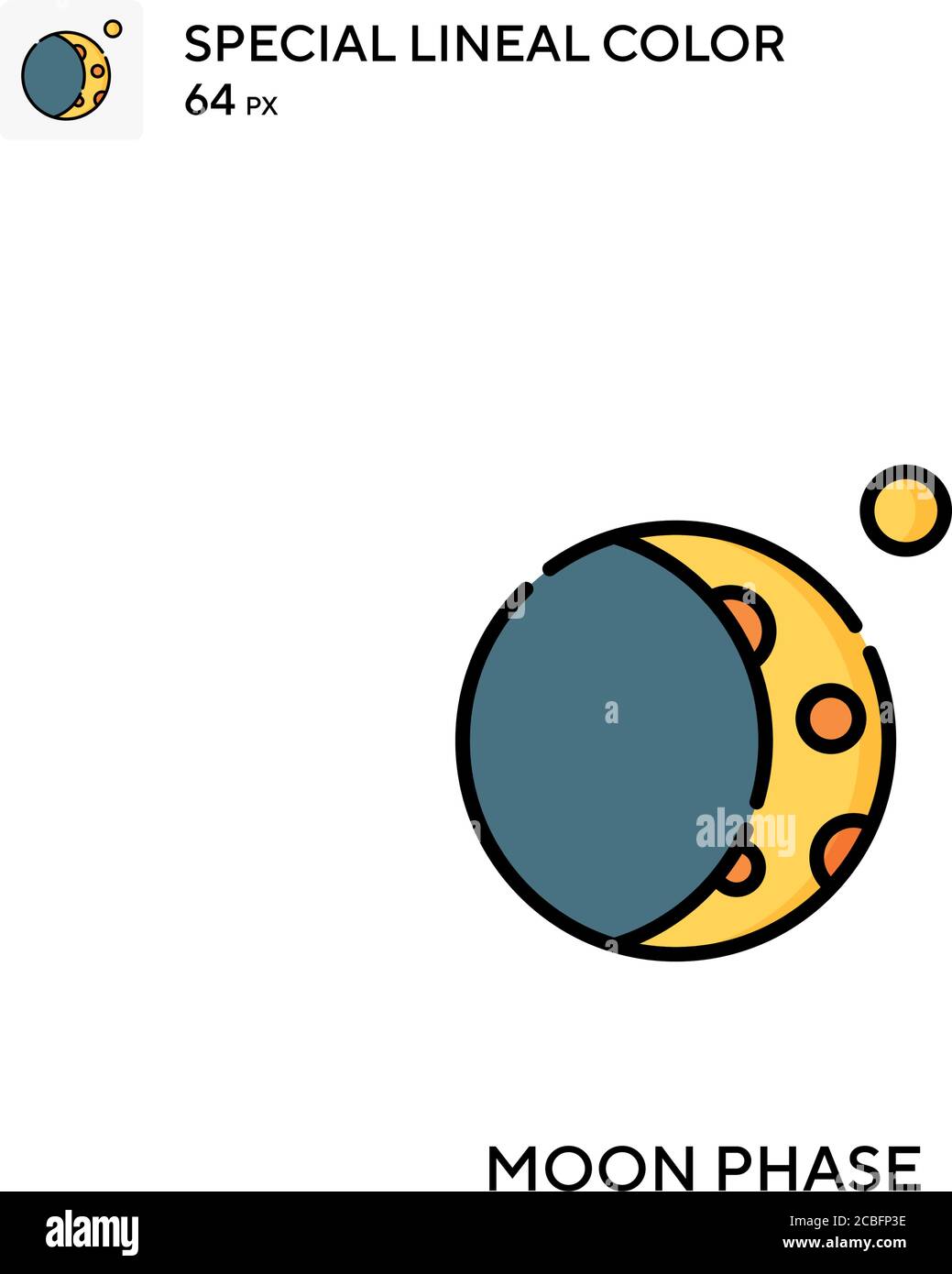 Einfaches Vektorsymbol Mondphase. Mondphasen-Symbole für Ihr ...