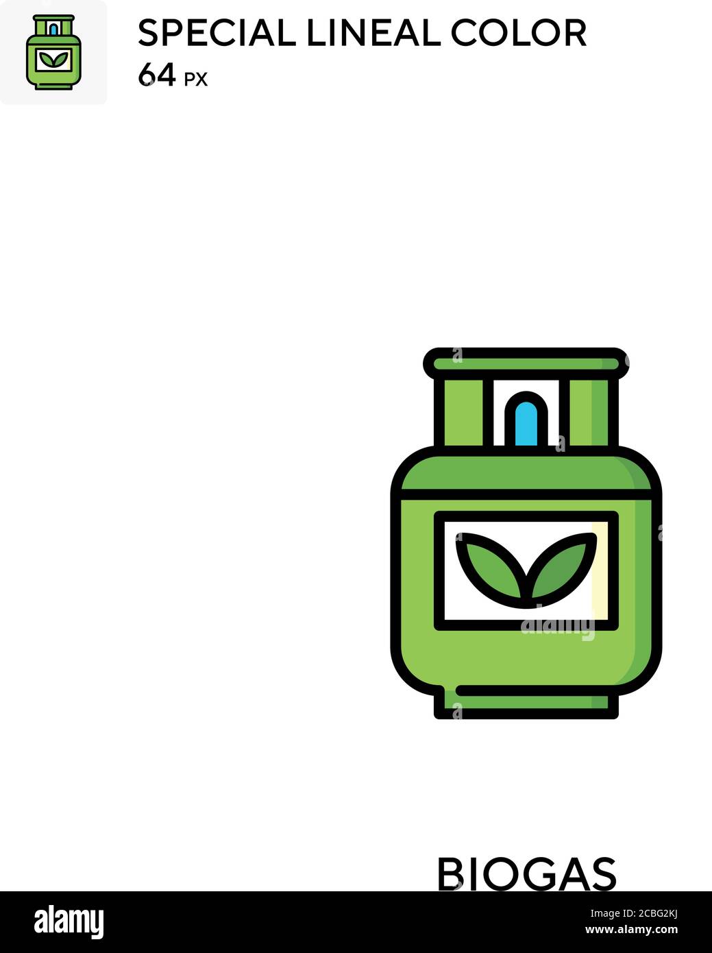 Einfaches Vektor-Symbol für Biogas. Biogas-Icons für Ihr Business ...