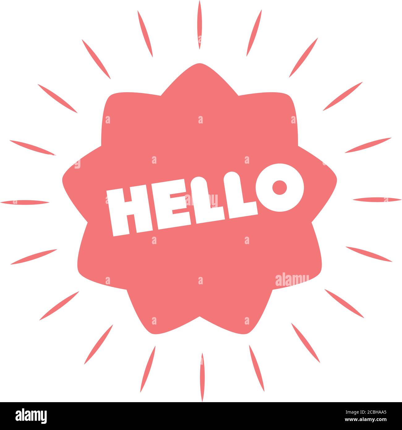 Bubble hello word icon illustration -Fotos und -Bildmaterial in hoher ...