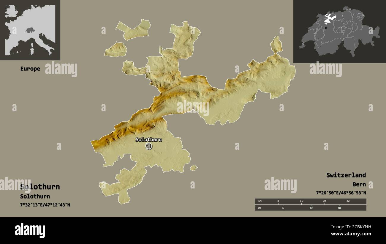 Karte von solothurn -Fotos und -Bildmaterial in hoher Auflösung – Alamy