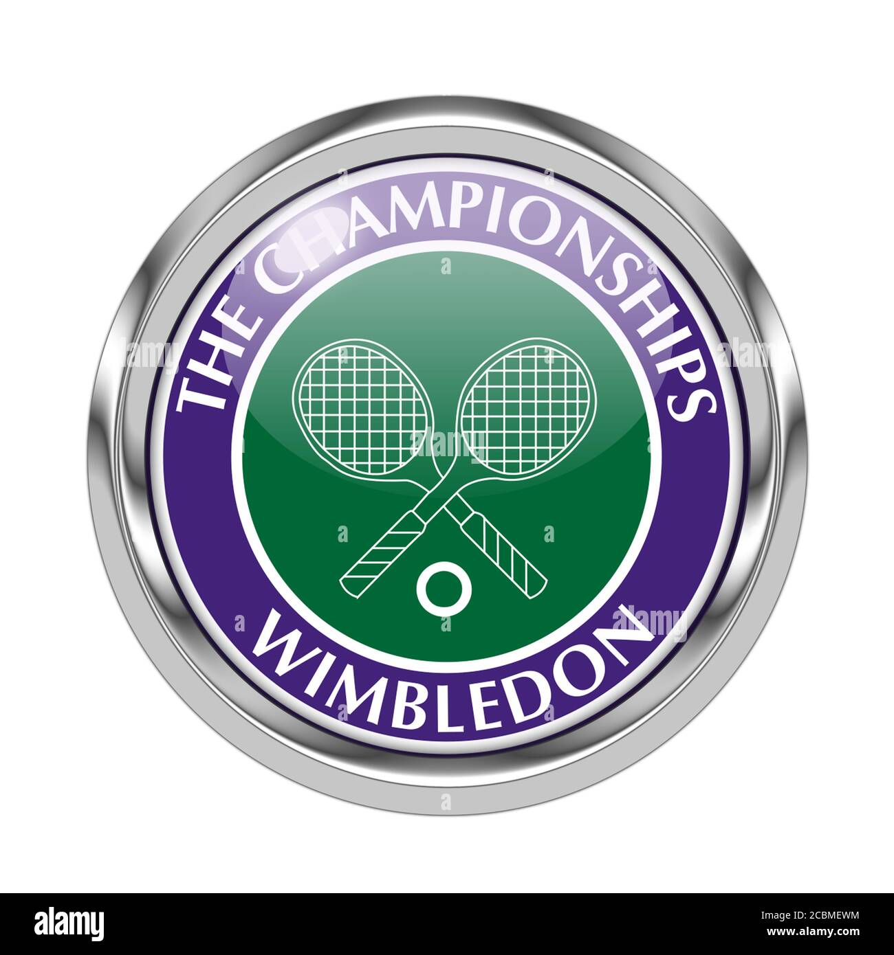 Wimbledon tennis logo Ausgeschnittene Stockfotos und -bilder - Alamy