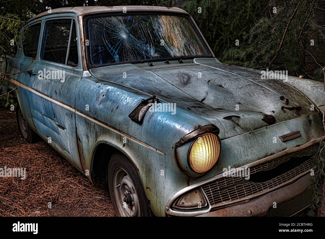 Die Zauberwelt von Harry Potter in Universal Studios Japan.Weasley Auto ...