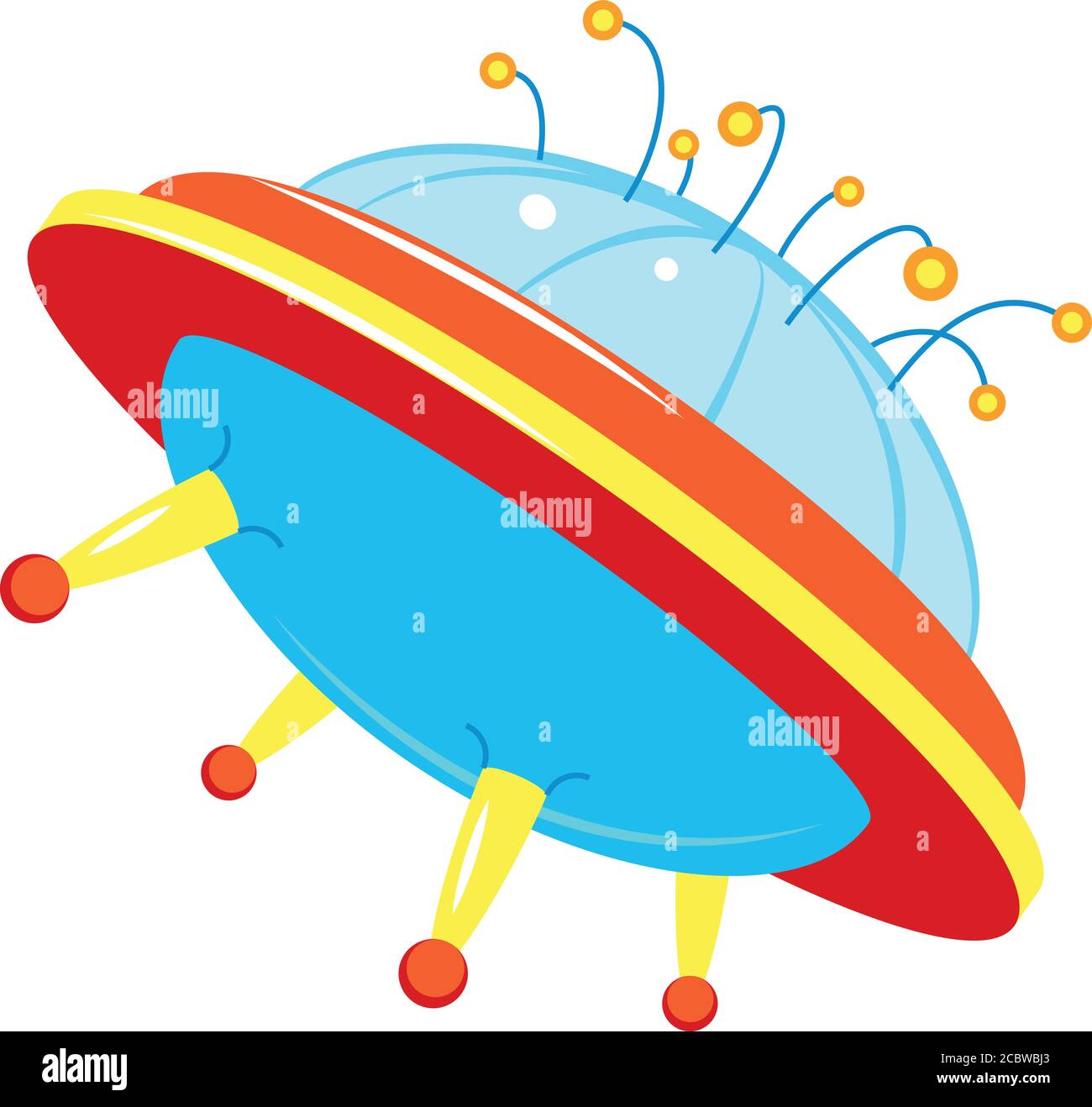 SciFi-ufo-Symbol. Cartoon von scifi ufo Vektor-Symbol für Web-Design ...