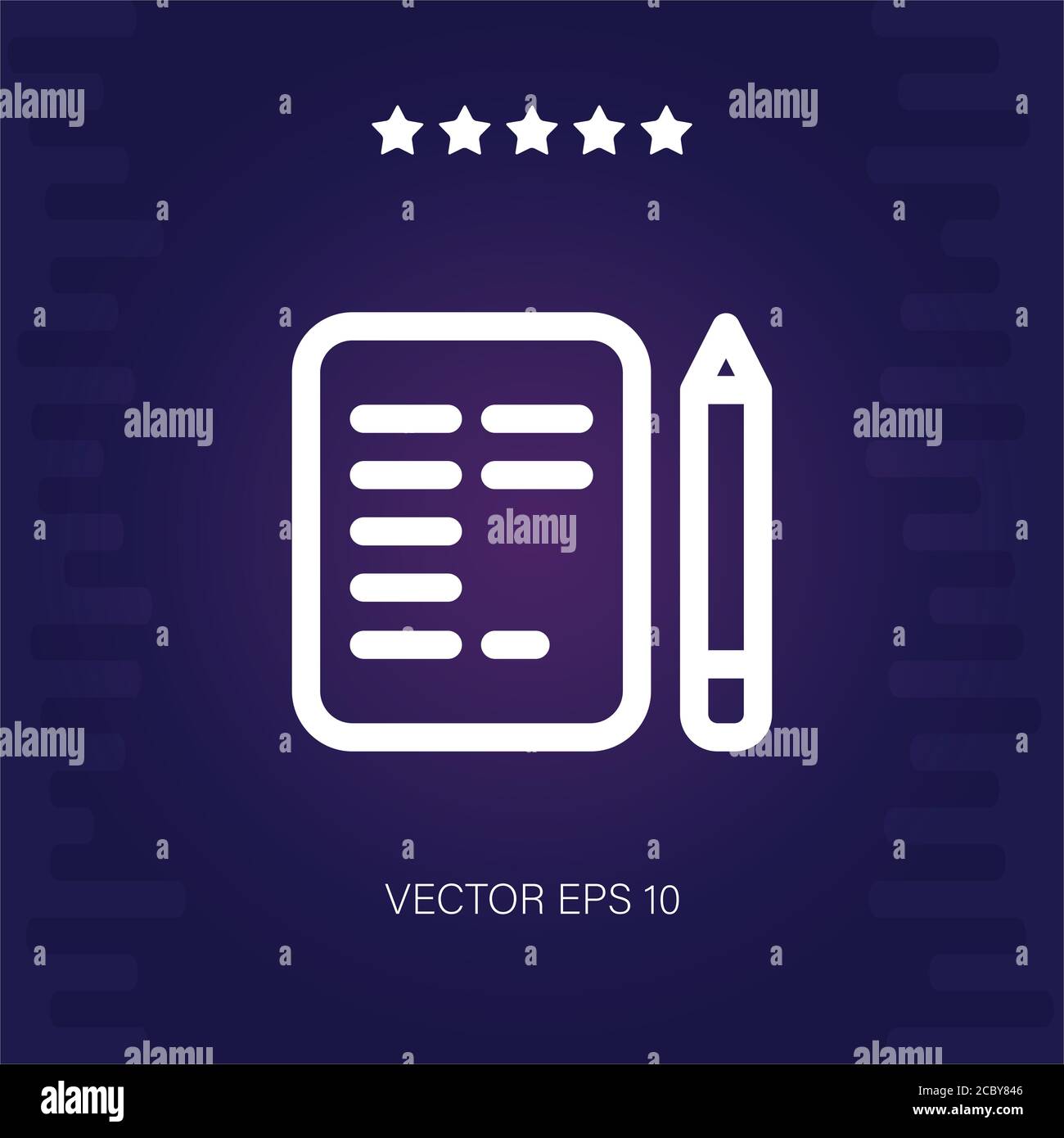 Inhalt Vektor Symbol Moderne Illustration Stock-Vektorgrafik - Alamy