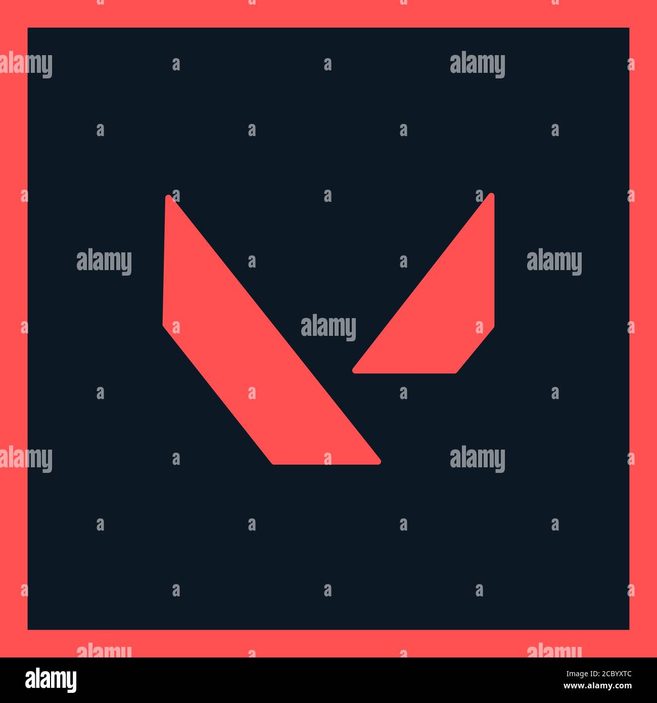 Valorant Spiel Logo Symbol. Vektor EPS 10. Gaming, Streamer Stock ...
