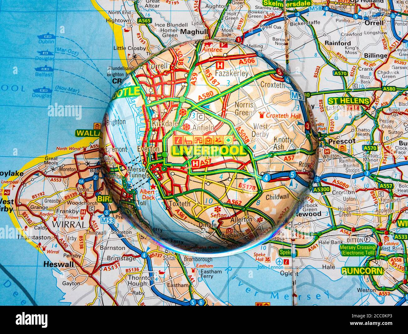 Map Of Liverpool Stockfotos und -bilder Kaufen - Alamy