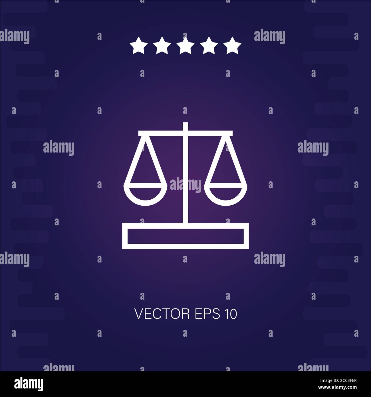 Balance Vektor-Symbol Moderne Illustration Stock-Vektorgrafik - Alamy