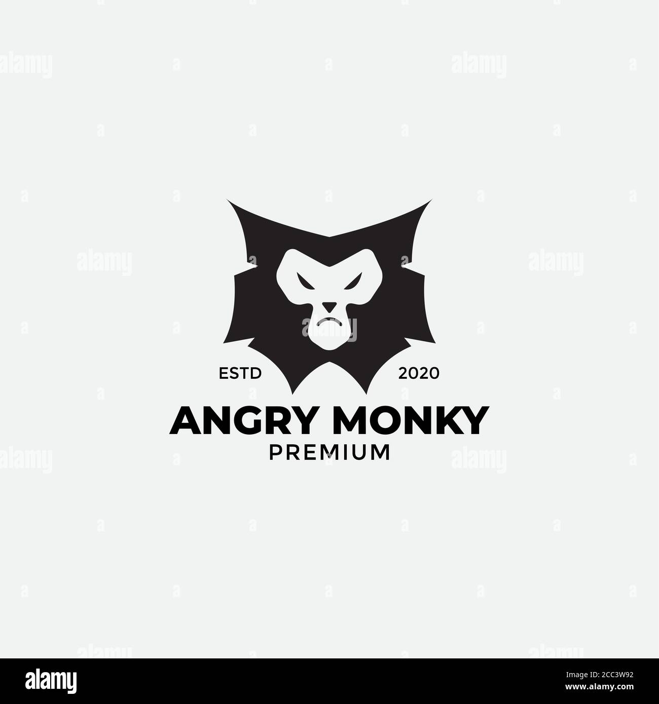 Affe logo baum Stock-Vektorgrafiken kaufen - Alamy