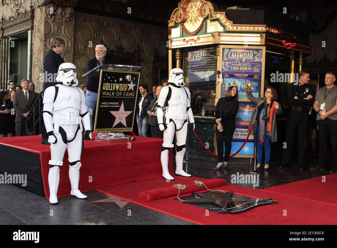 LOS ANGELES - 8. MÄRZ: Mark Hamill, George Lucas bei der Mark Hamill ...