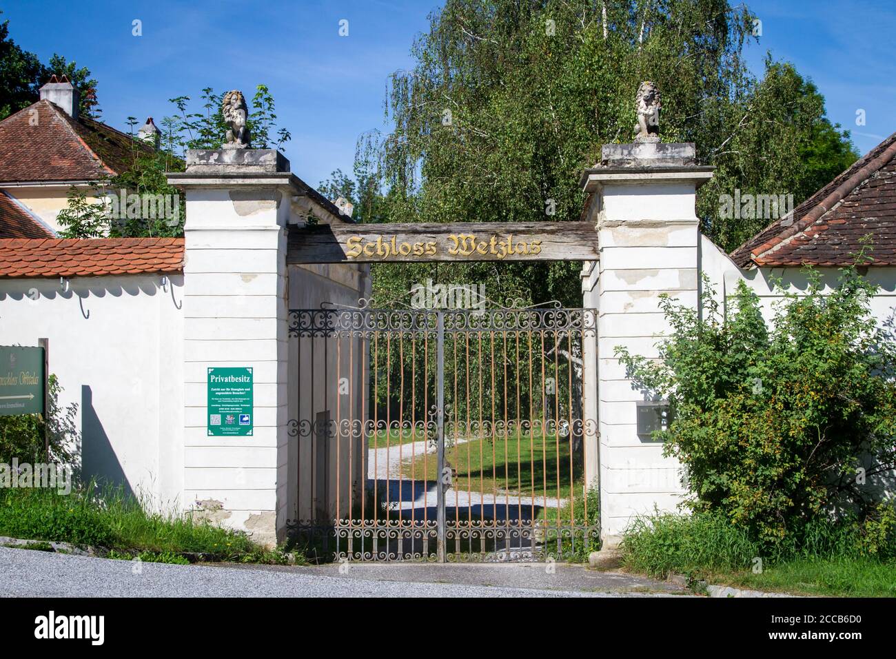 Privatschloss Wetzlas, Kamptal-Seenweg 620, Wandern bei Dobra Stausee ...