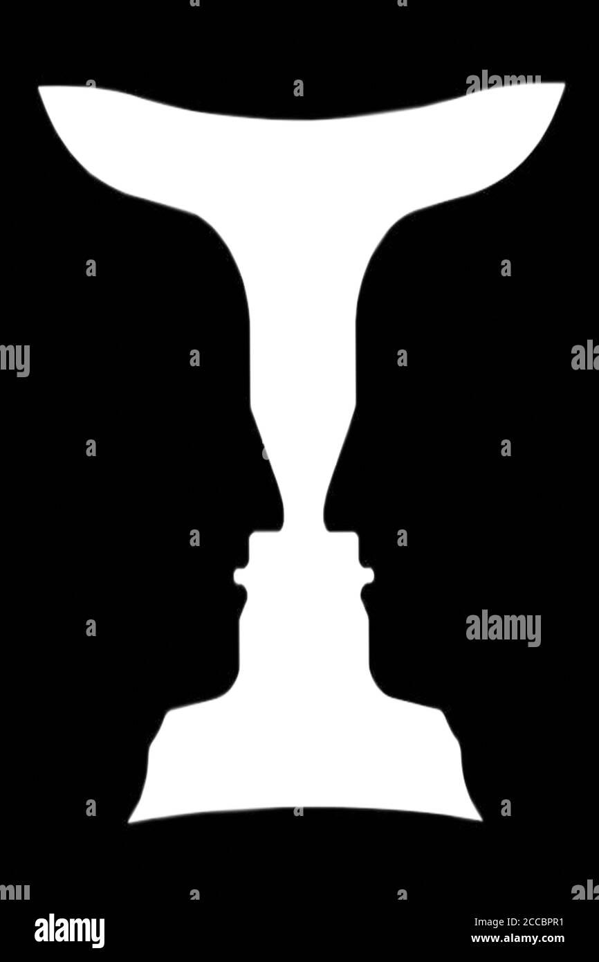 Perceptual illusion Schwarzweiß-Stockfotos und -bilder - Alamy