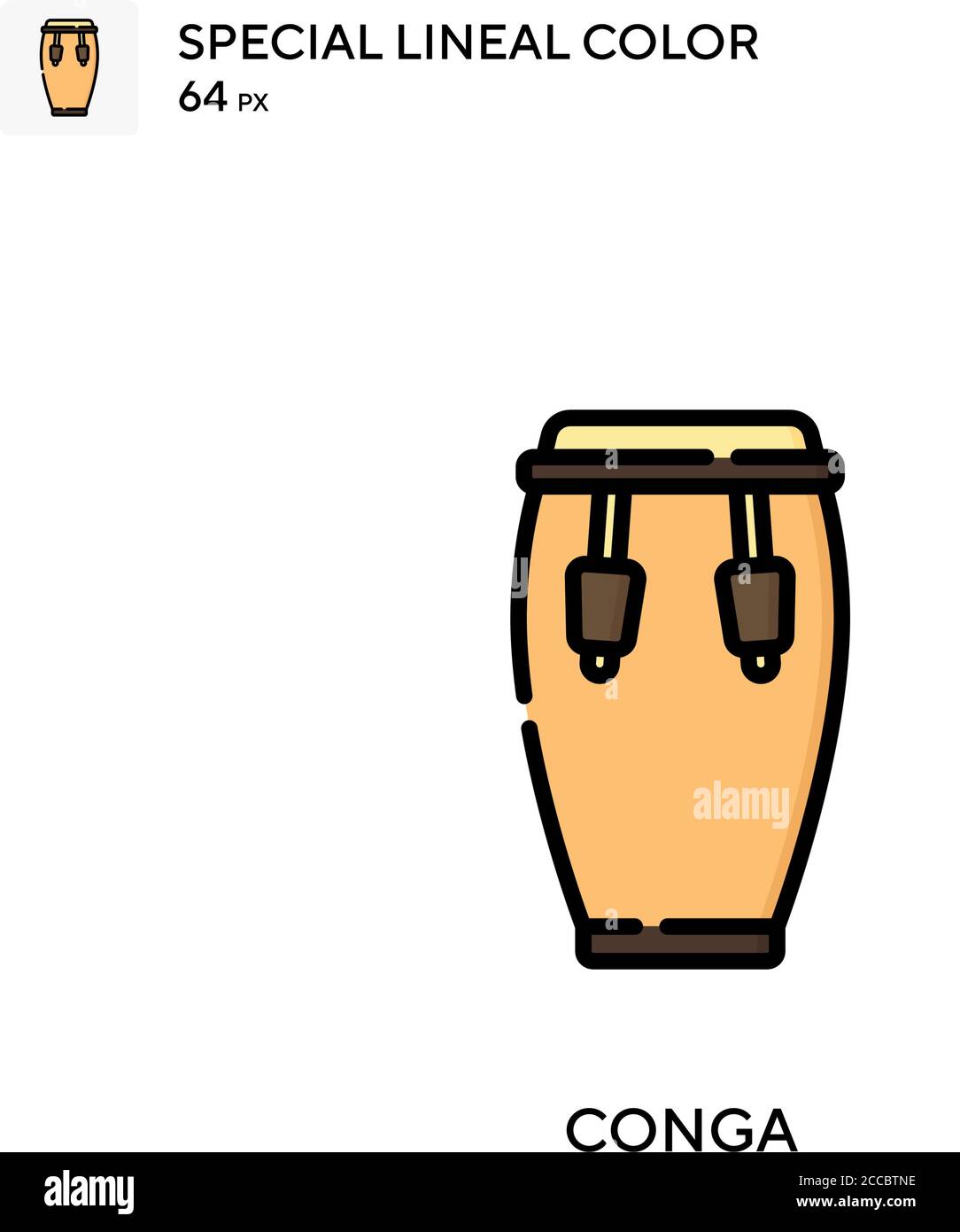 Conga Spezielle Linienfarbe Symbol. Illustration Symbol Design Vorlage ...