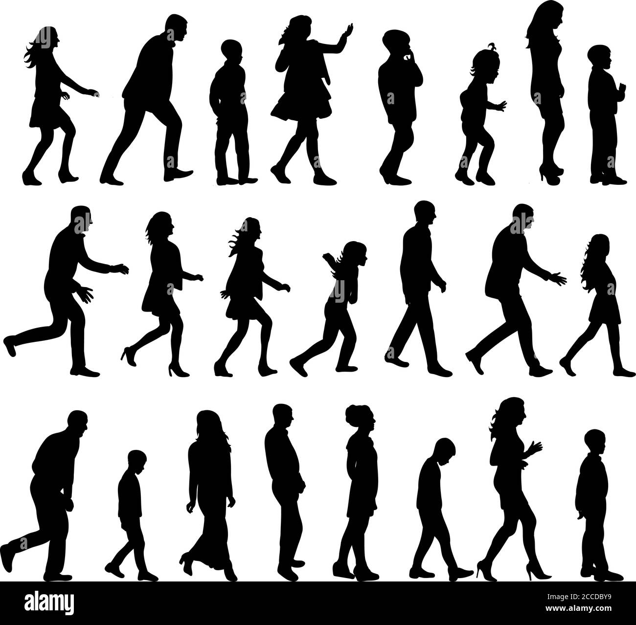 Silhouette mann seitlich Schwarzweiß-Stockfotos und -bilder - Alamy