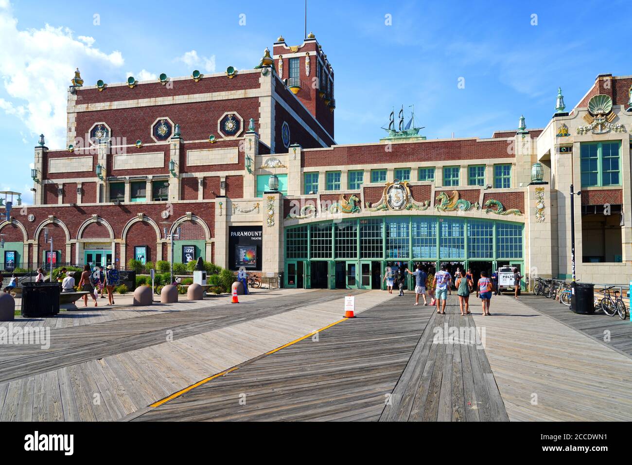 ASBURY PARK, NJ-25 JUL 2020- Blick auf die Wahrzeichen Asbury Park ...
