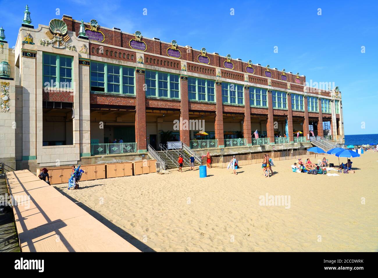ASBURY PARK, NJ-25 JUL 2020- Blick auf die Wahrzeichen Asbury Park ...