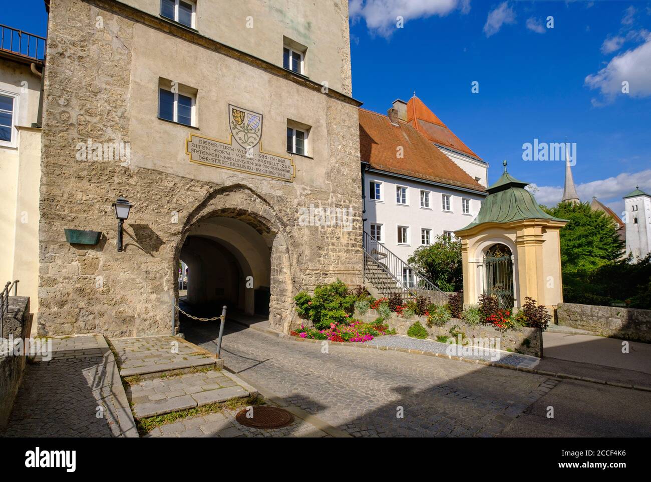 Stadttorturm, Braunau am Inn, Innviertel, Oberösterreich, Österreich ...