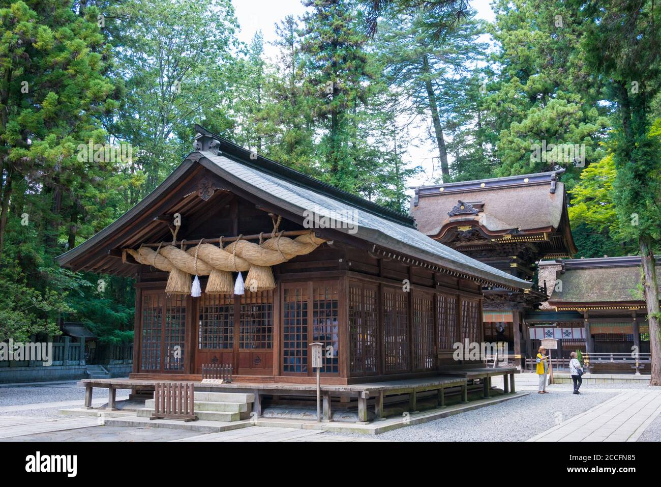 Nagano, Japan 06 Aug, 2017- Suwa-taisha (Suwa Grand Shrine) Shimosha ...