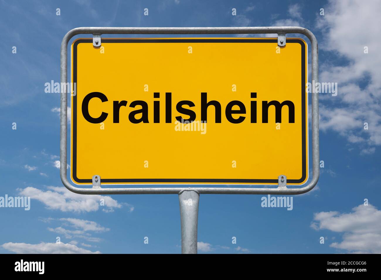 Ortstafel Crailsheim, Baden-Württemberg, Deutschland Ortsschild ...