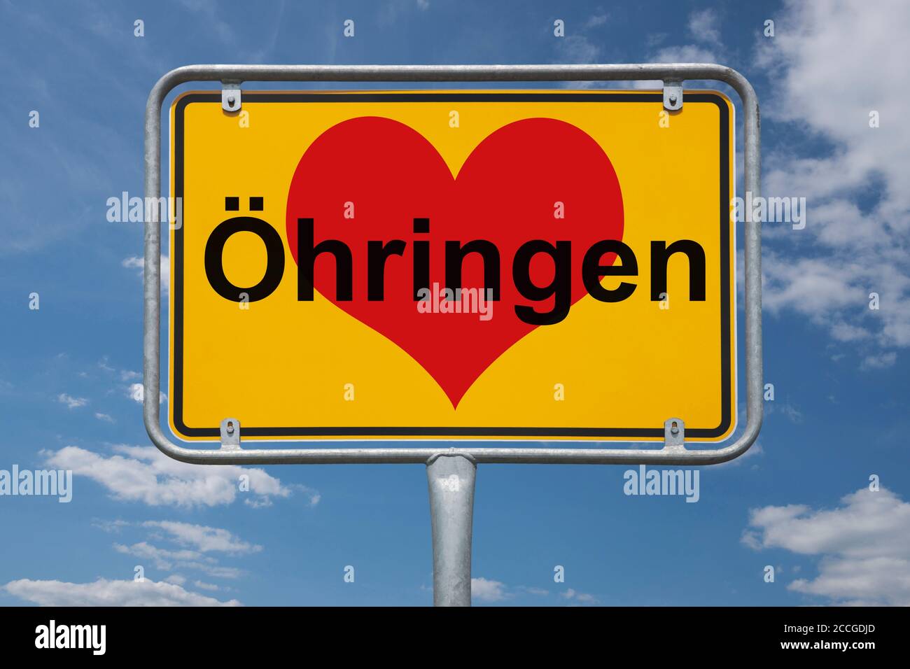 Ortstafel Öhringen, Baden-Württemberg, Deutschland Öhringen Ortsschild ...