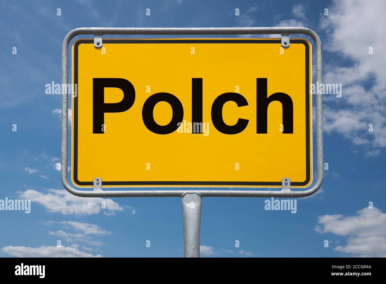 Ortstafel Polch, Rheinland-Pfalz, Deutschland Ortsschild Polch ...