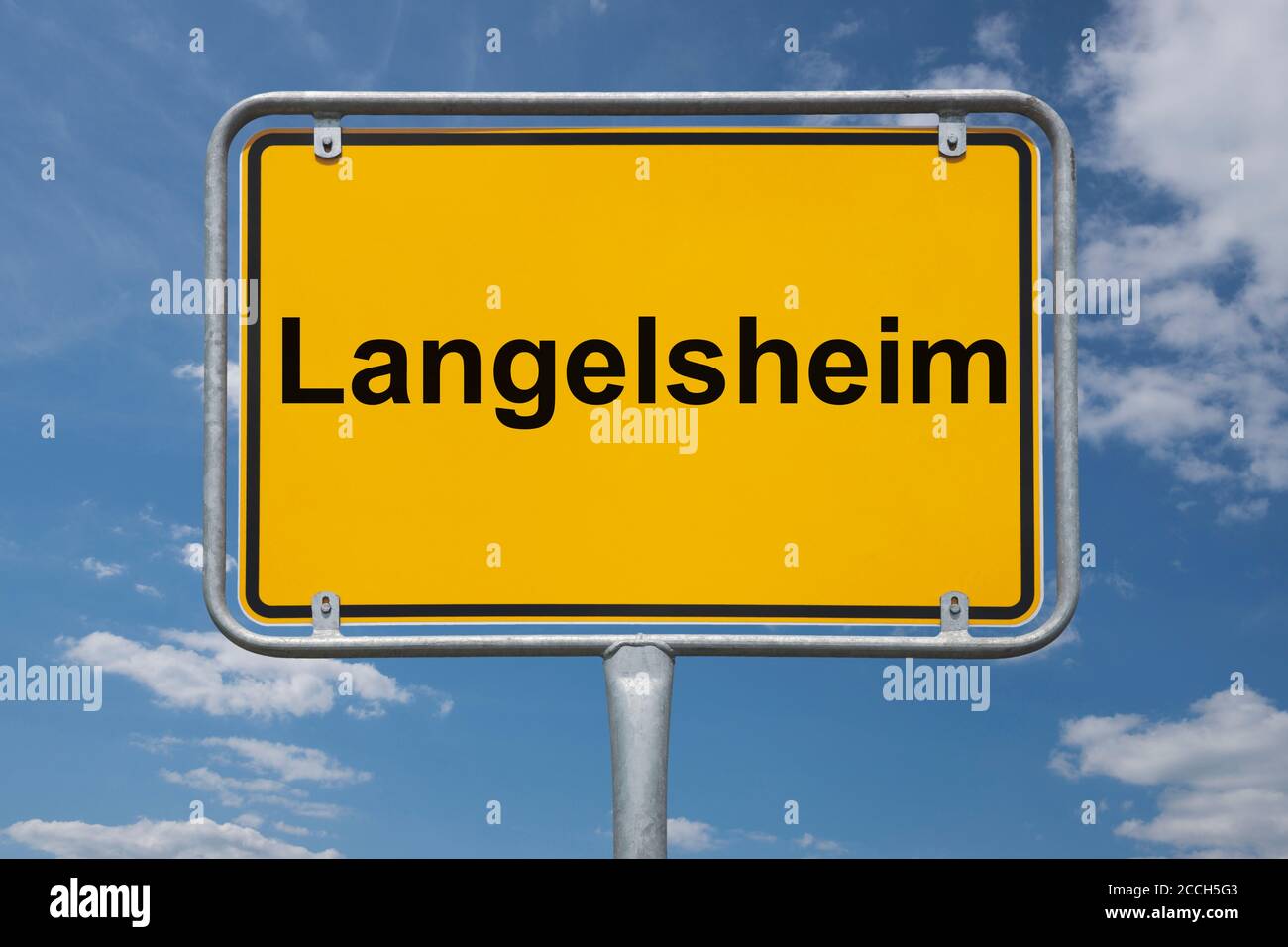 Ortstafel Langelsheim, Niedersachsen, Deutschland Ortsschild ...