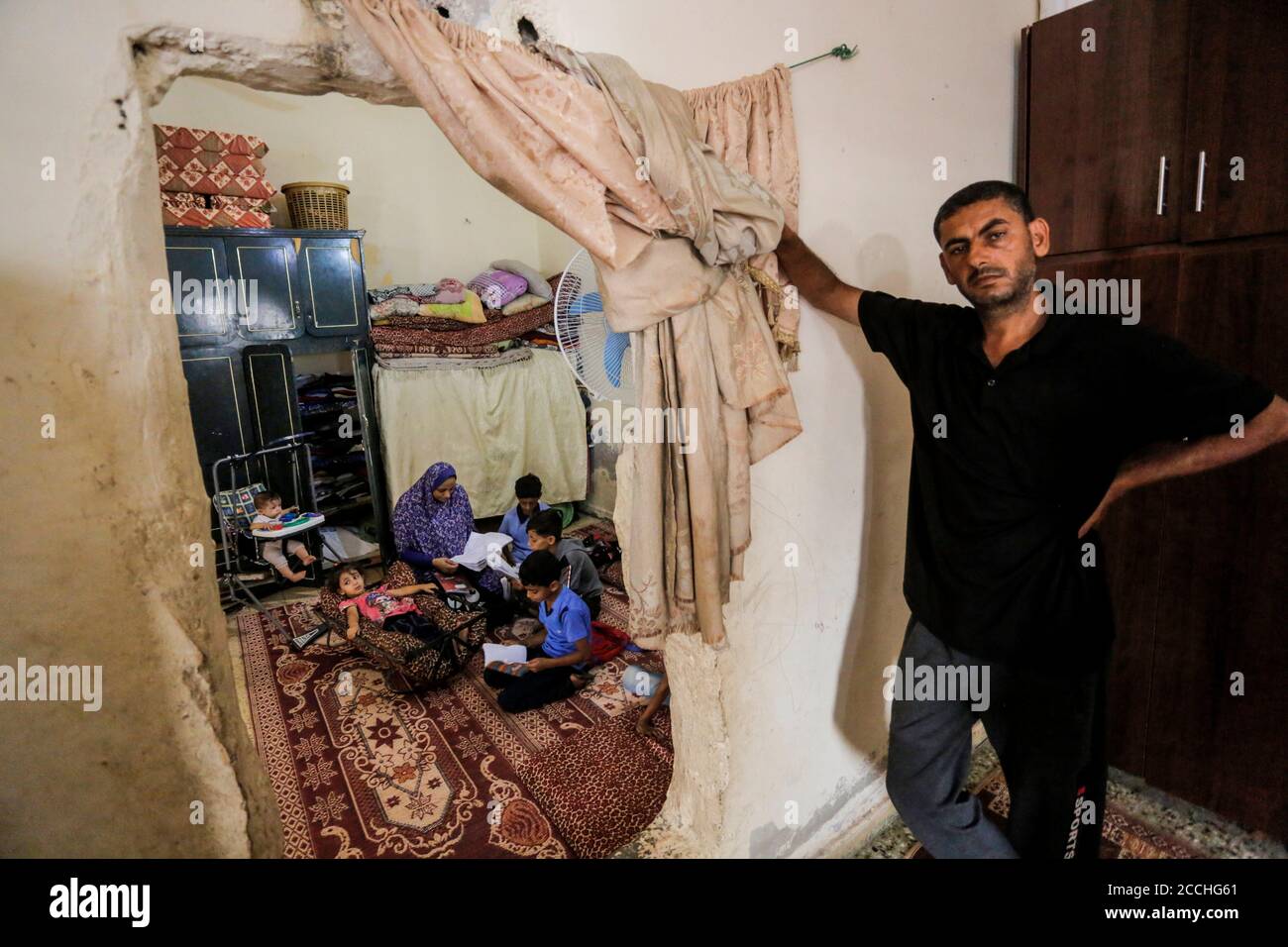 22. August 2020, Gaza-Stadt, Gaza-Streifen, Palästina: Die Familie des ...
