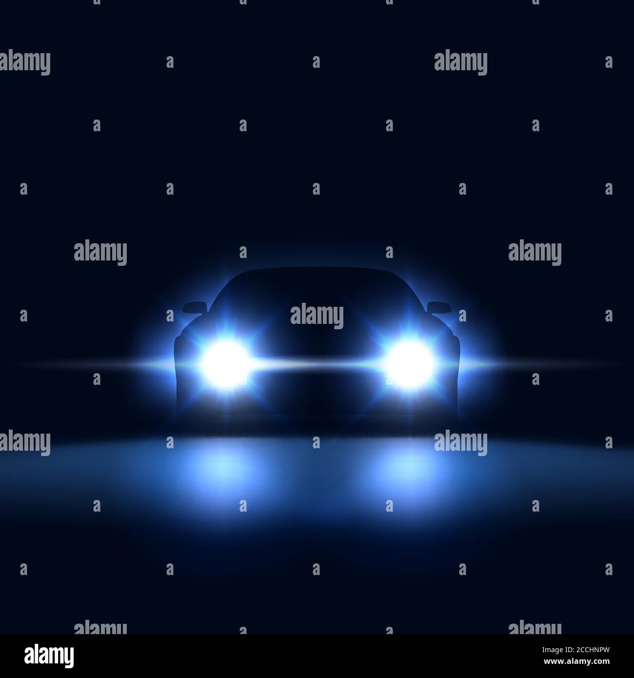 Scheinwerfer straße Stock-Vektorgrafiken kaufen - Alamy