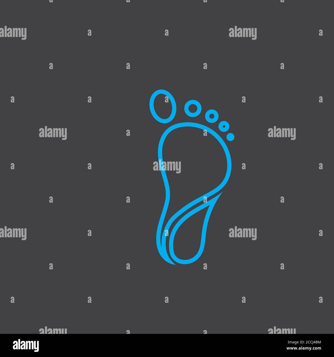 Fuß Logo Vorlage Vektor icon Abbildung design Stock-Vektorgrafik - Alamy