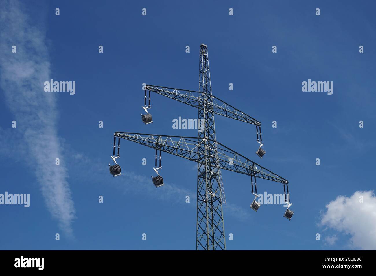 Mast, Gittermast, Strommast, Hochspannungsmast, Hochspannungsleitung ...