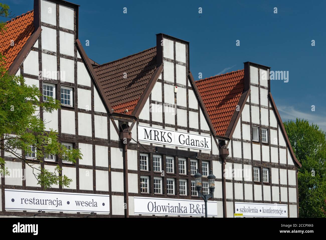 Architektur der Altstadt in Danzig, Polen. Danzig ist die historische ...