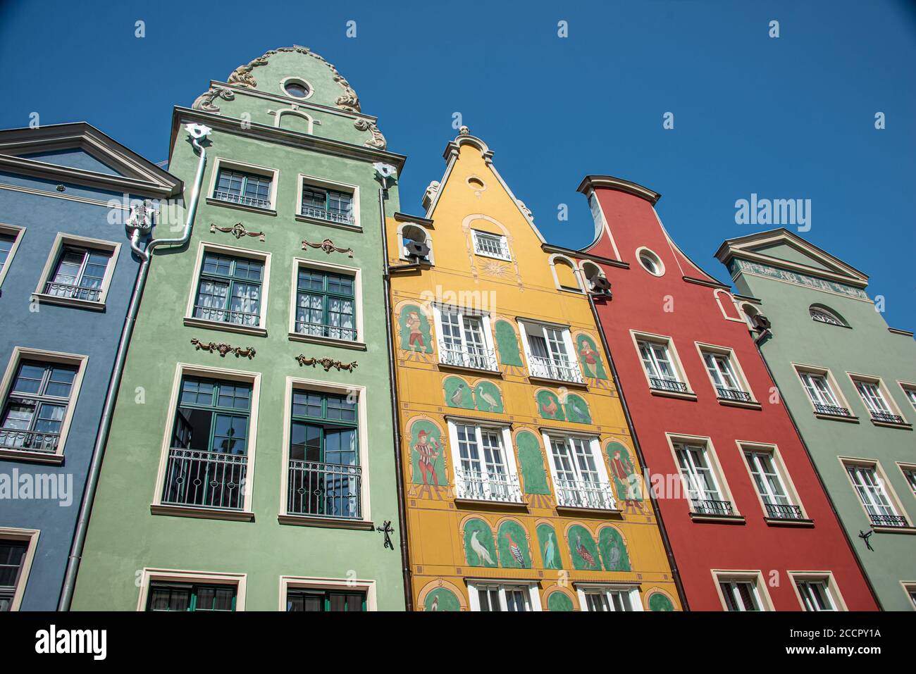 Architektur der Altstadt in Danzig, Polen. Danzig ist die historische ...