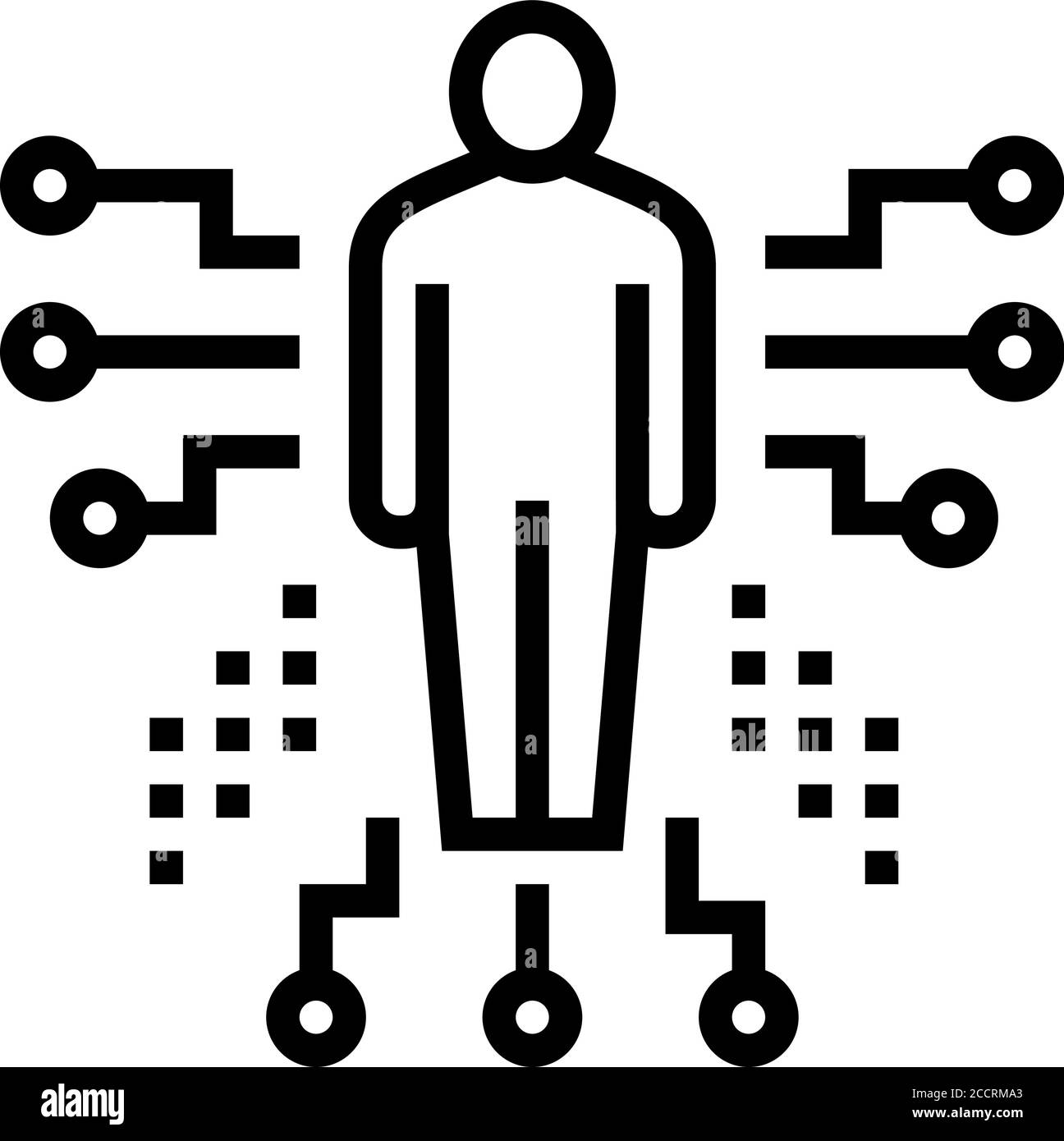 Abbildung des Symbols für menschliche Charakteristika Stock ...